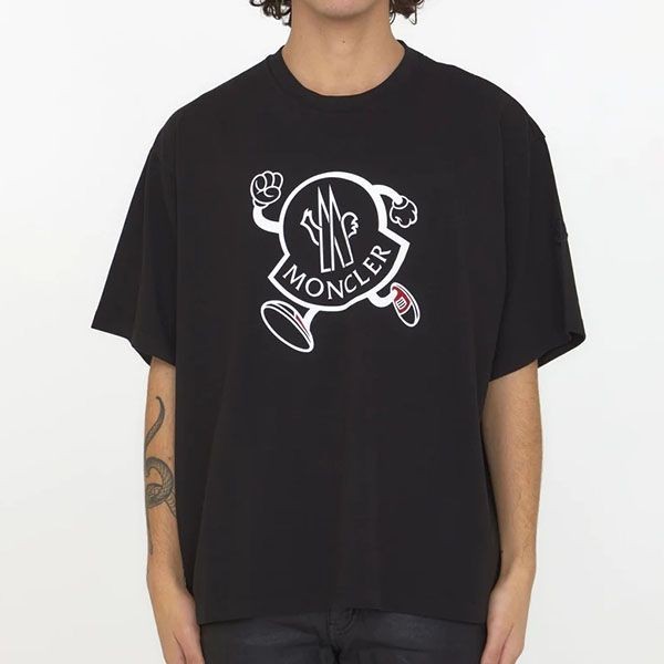モンクレール アイコン フロントロゴ コットンTシャツ 偽物 2色 モンクレール アイコン フロントロゴ コットンTシャツ 偽物 2色
